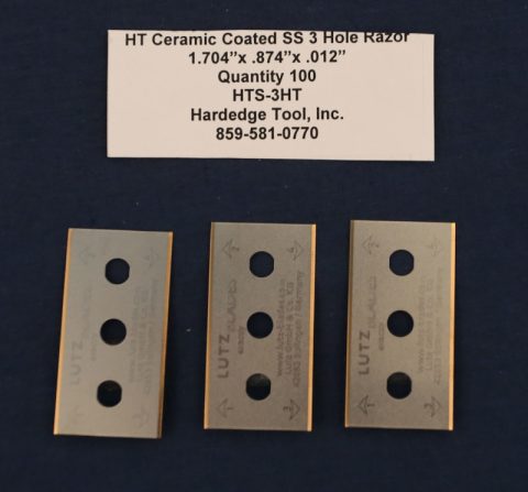 Stainless Steel 3 Hole Slitter Blade with Ceramic Coating