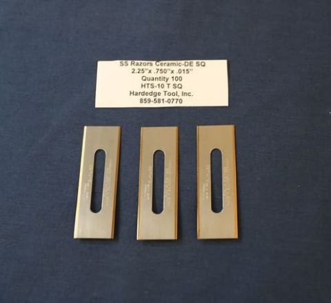 Stainless Steel Slotted Slitter Blade with Ceramic Coating